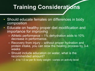 Gender Differences & Training Implications | PPT