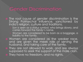 Gender discrimination and Women Empowerment | PPT