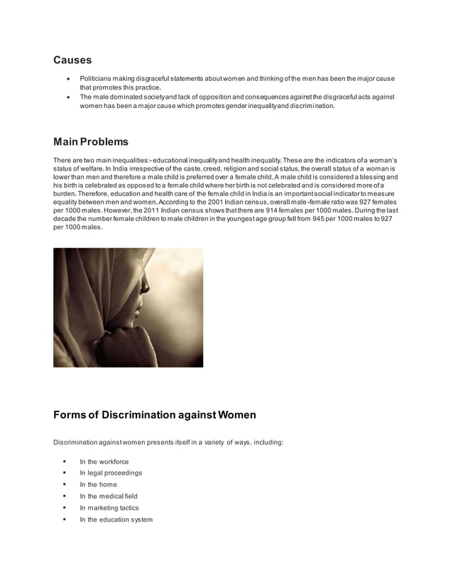 Gender discrimination | PDF