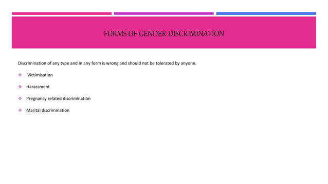 Introduction to Gender Discrimination in India | PPTX