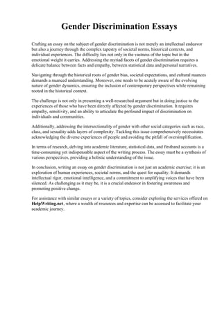 Gender Discrimination Essays.pdf
