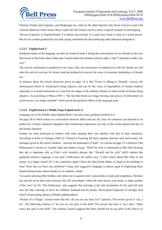 Gender disparities in school curriculum of pakistan | PDF | Education