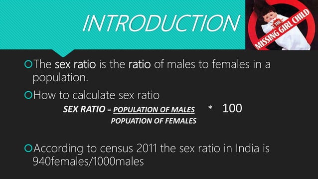 Sex Ratio Pptx