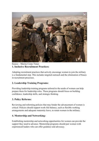 Gender Diversity in Military Leadership: A Path to Stronger Armed ...