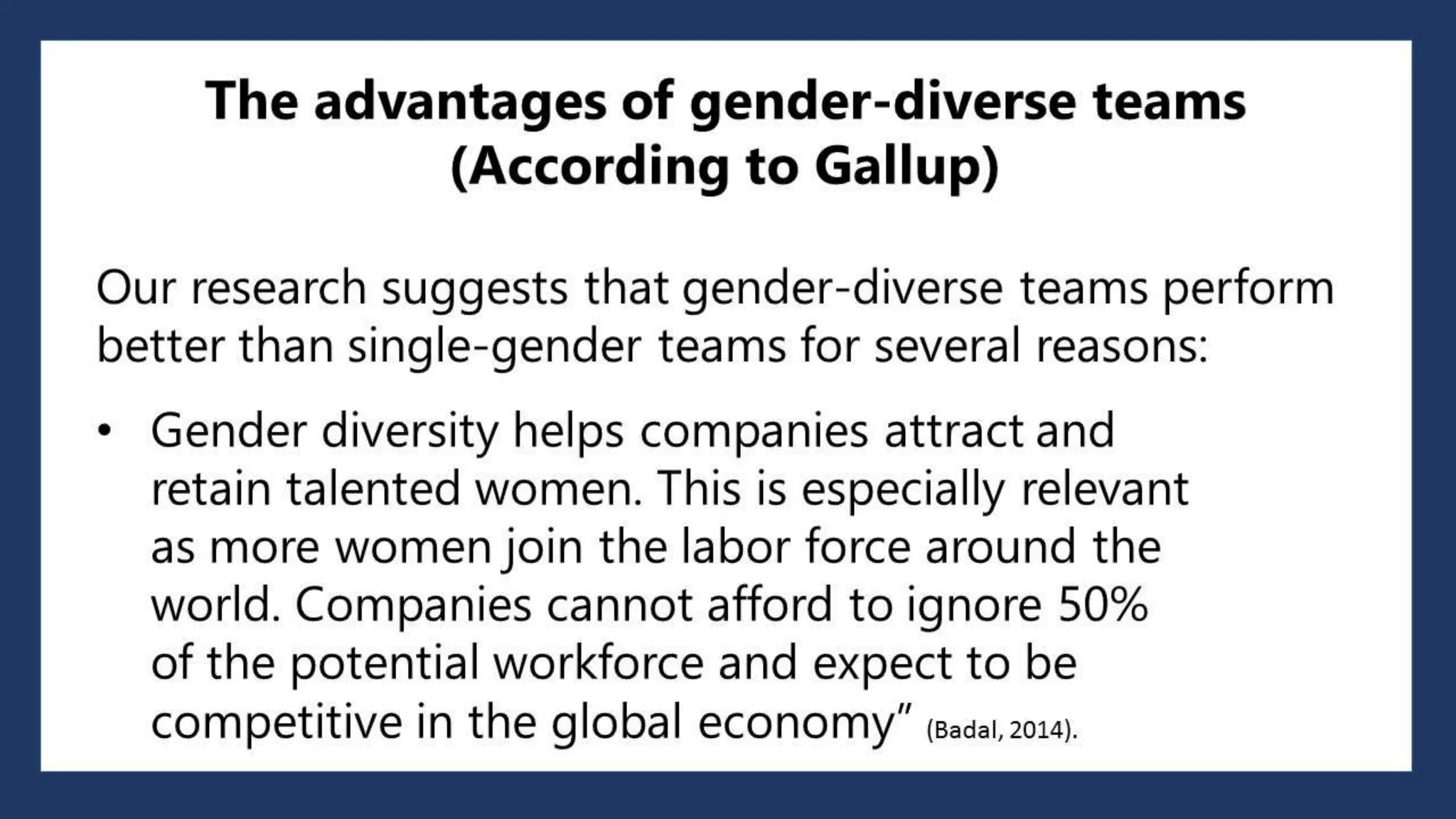 Gender diversity in the workplace | PPTX