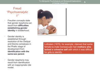 A2 Psych Gender dysphoria | PPT