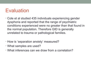A2 Psych Gender dysphoria | PPT