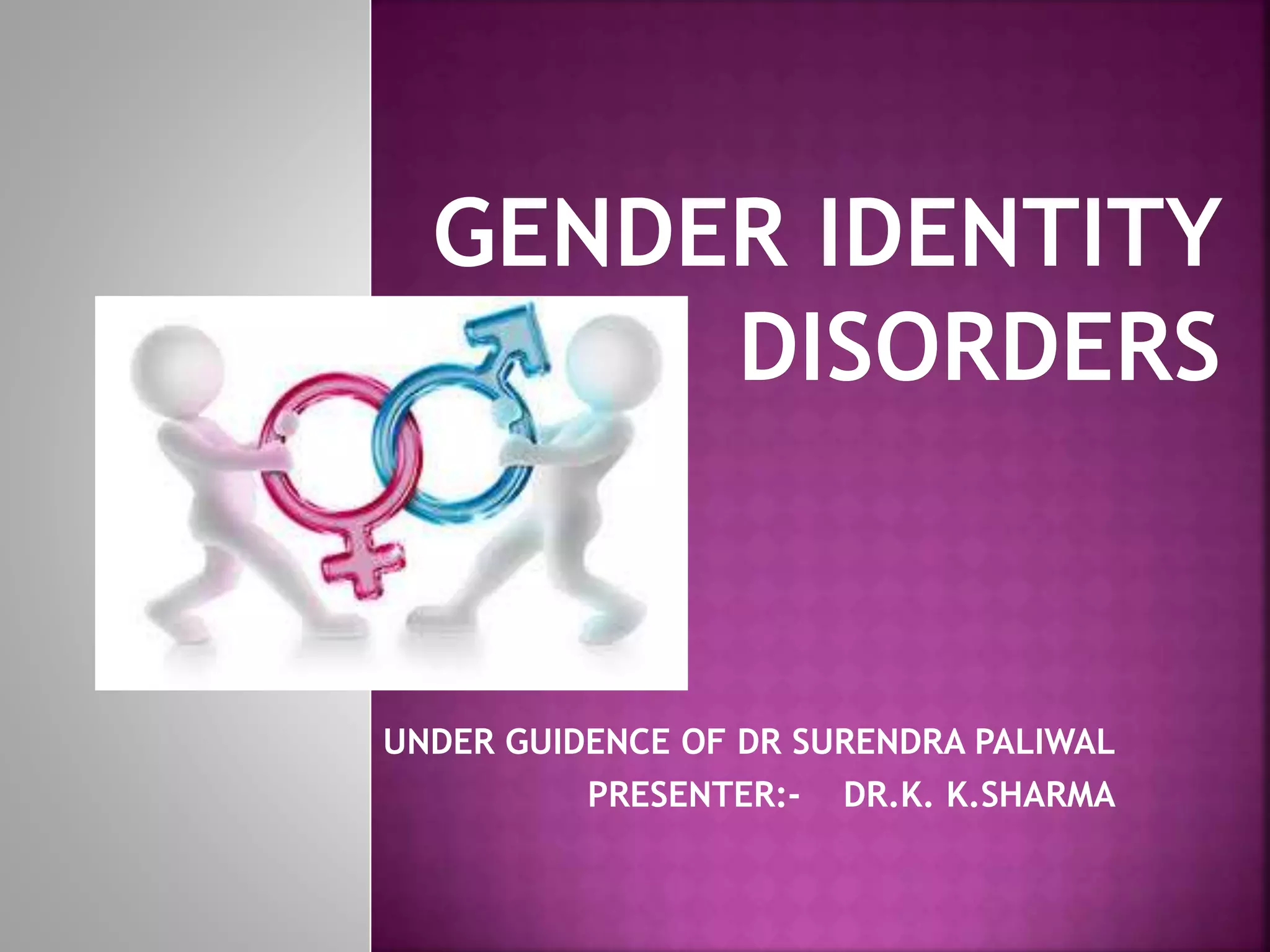 Gender dysphoria OR GENDER IDENDITY DISORDER DSM 5 | PPTX