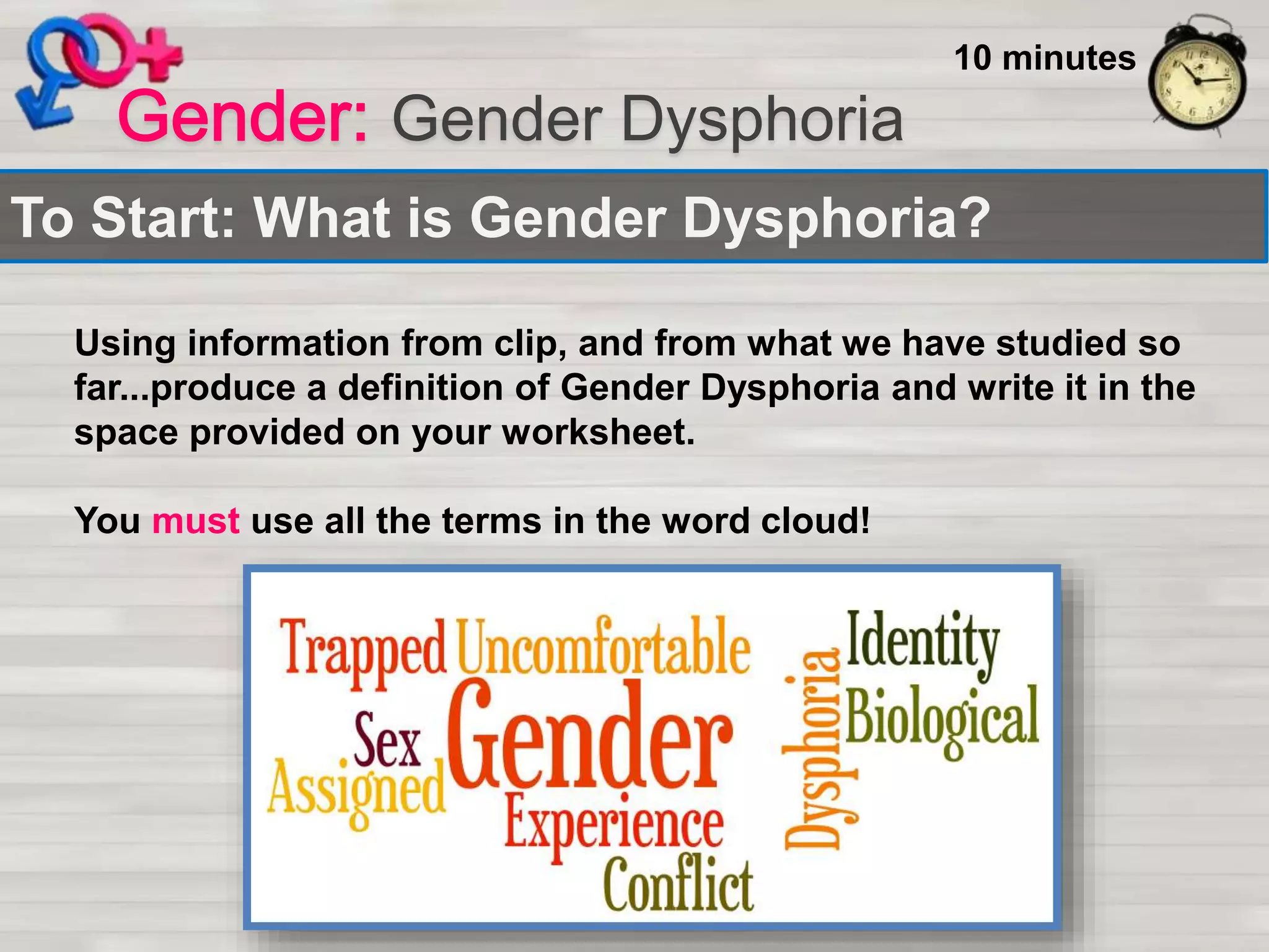 Gender dysphoria | PPTX