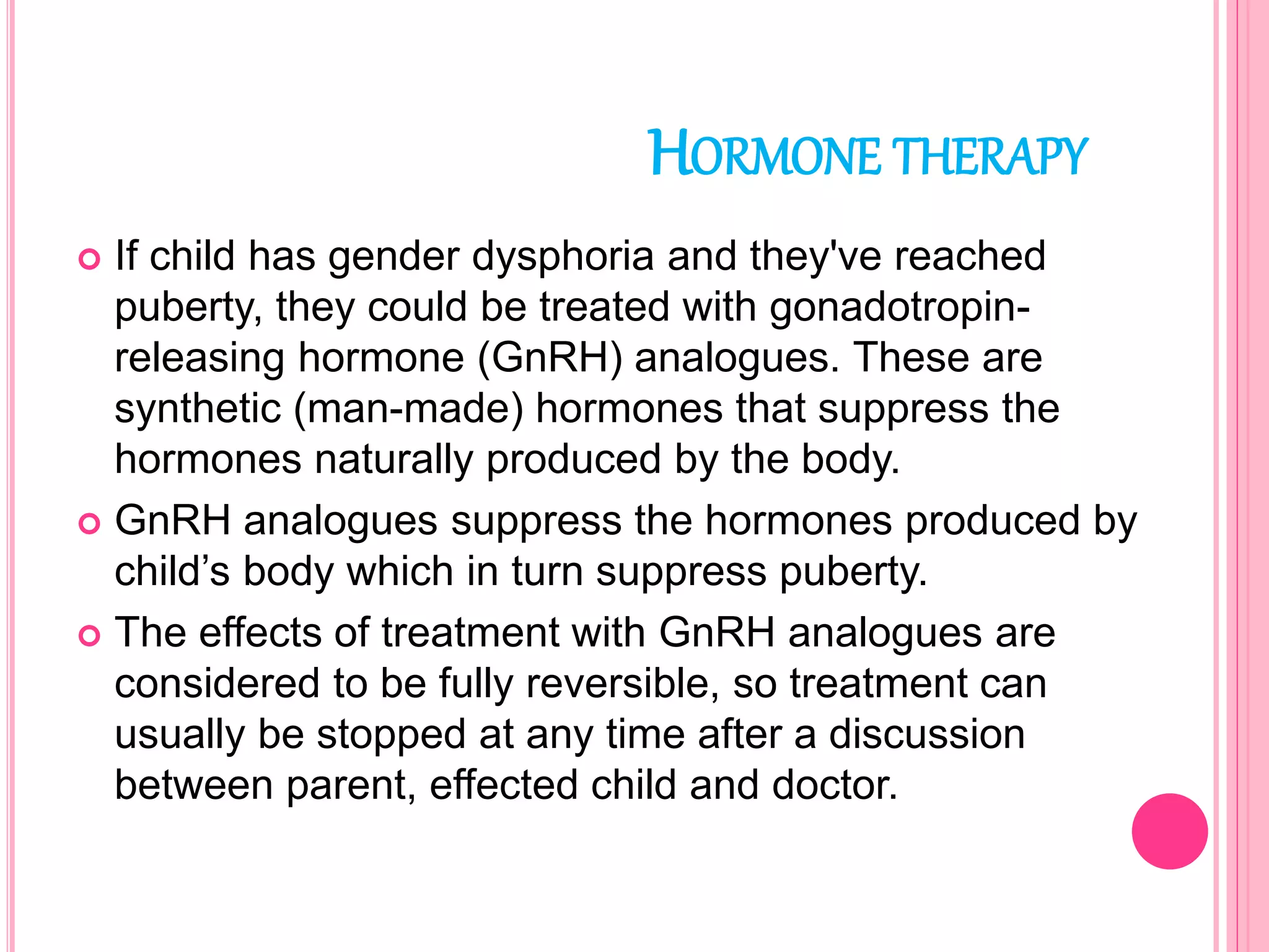 Gender dysphoria | PPTX