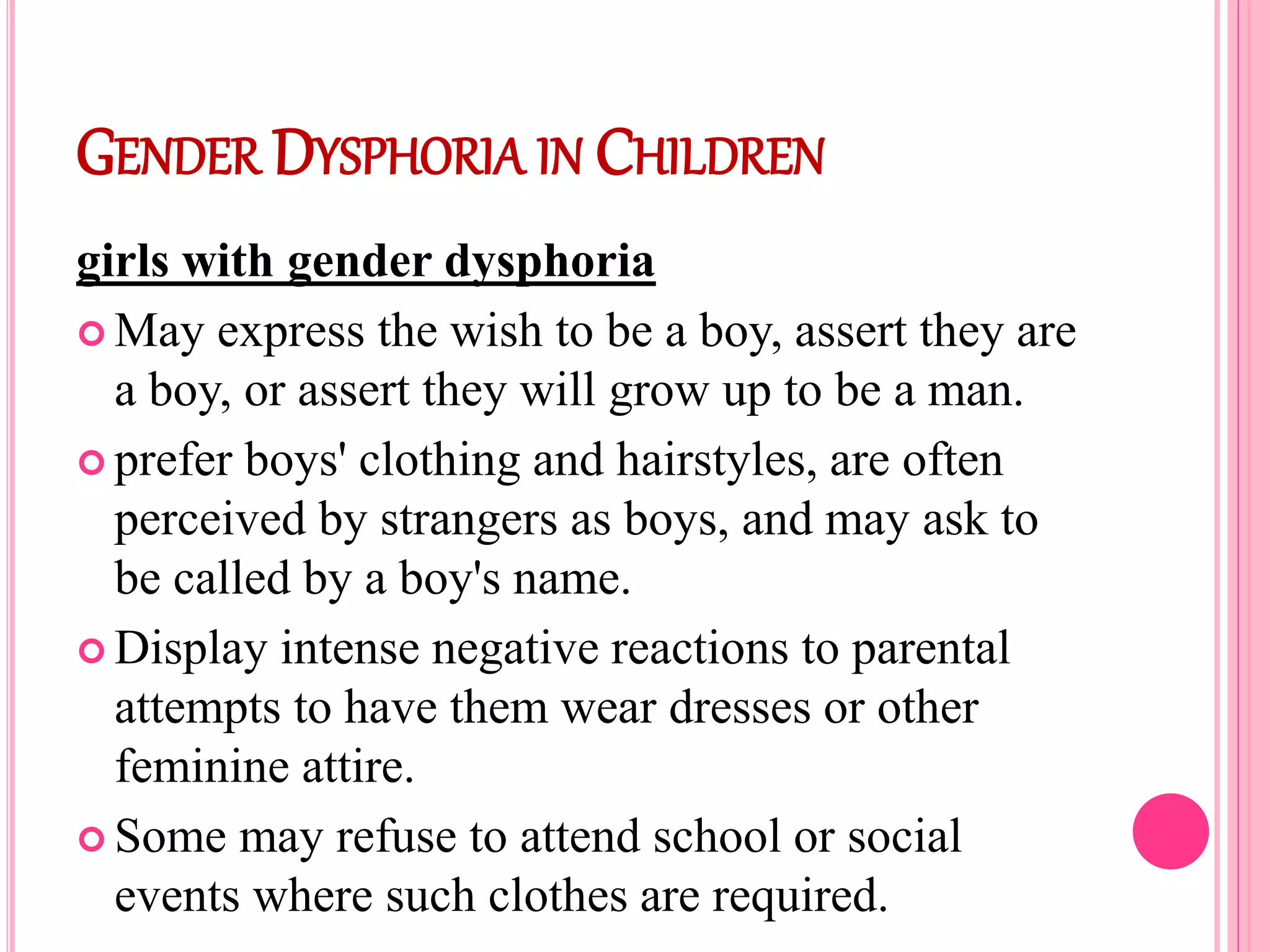 Gender dysphoria | PPTX