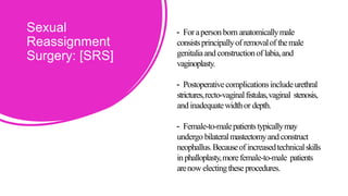 Gender dysphoria | PPTX