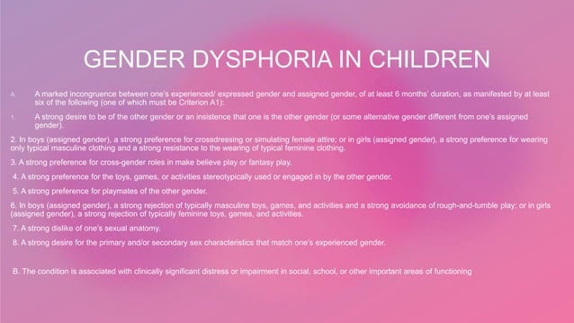 GENDER DYSPHORIA AND RELATED DISORDERS ACCORDING TO APA(1).pptx