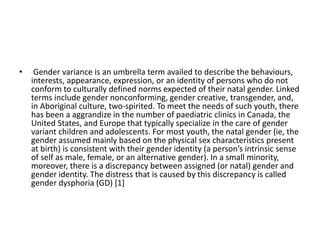 Gender dysphoria state | PPTX