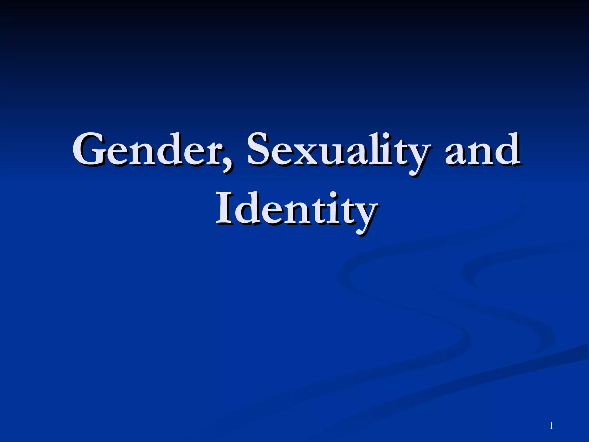 Gendered Identities | PPT