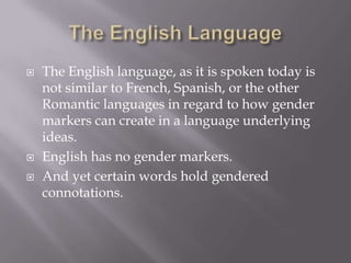 Gendered language | PPTX