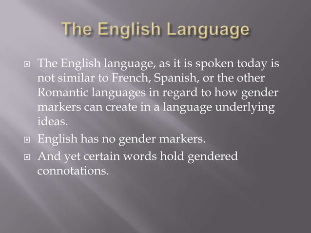 Gendered language | PPTX
