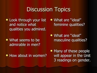 Gendered representations | PPT