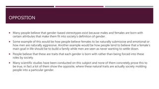 Gendered Stereotypes | PPT