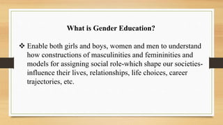 Gender education | PPTX