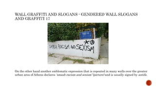 Gendered wall slogans and graffiti | PPTX