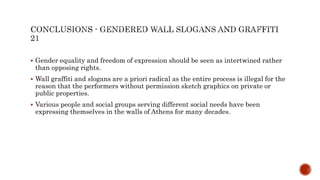 Gendered wall slogans and graffiti | PPTX