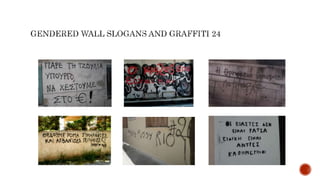 Gendered wall slogans and graffiti | PPTX