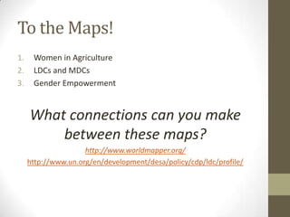 Gender empowerment in agriculture and development | PPTX | Agriculture ...