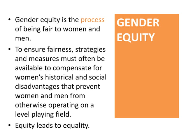 Gender equality | PPT