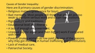 Gender equality | PDF | Debated Sensitive Social Issues | Sensitive Topics
