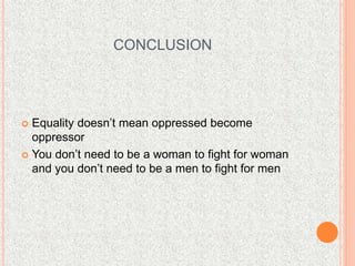 Gender equality/Justice | PPTX