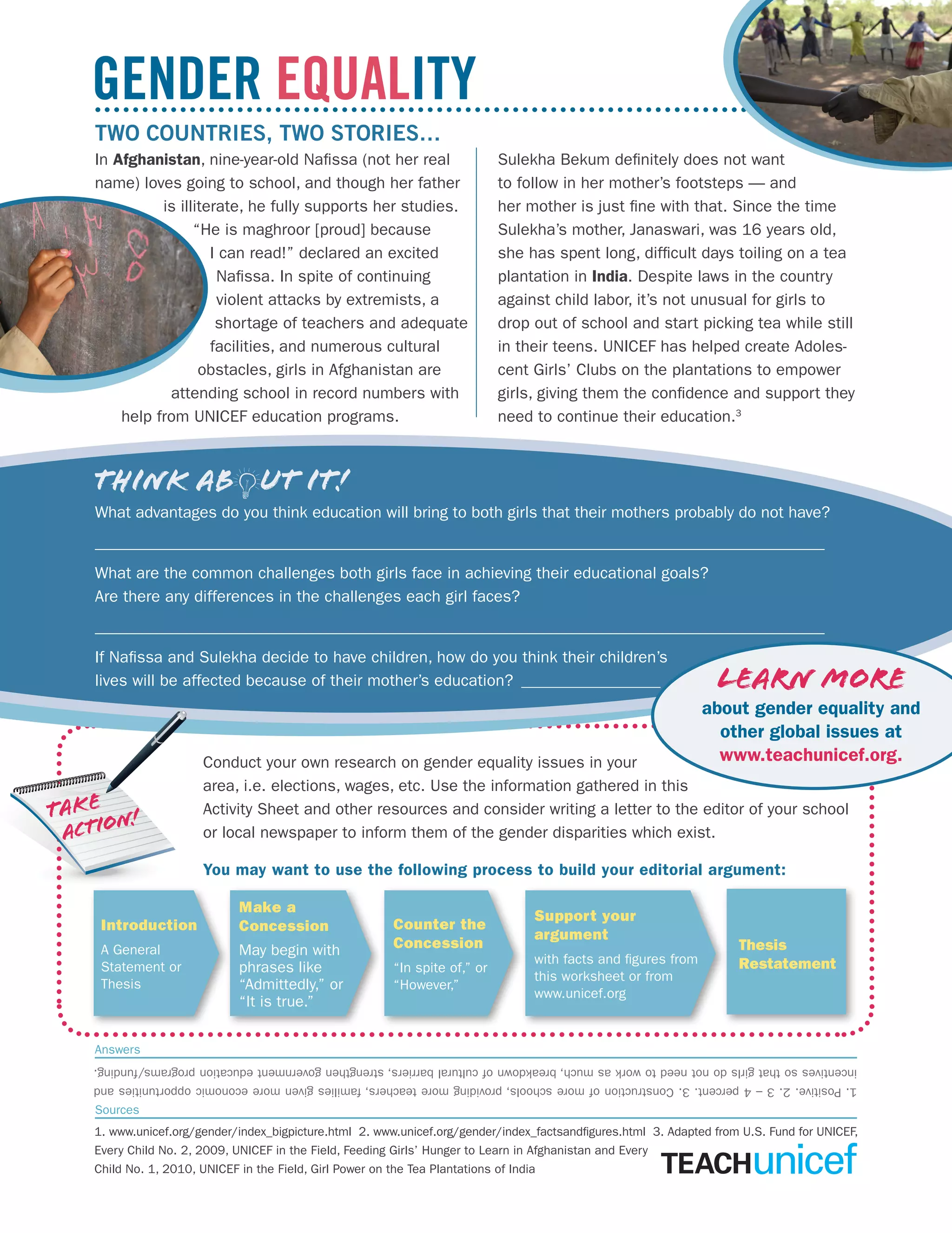 Gender equality activity_sheet_final | PDF