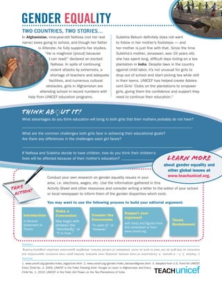 Gender equality activity_sheet_final | PDF