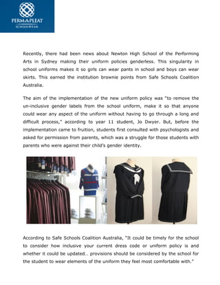 Gender Equality and School Uniform Policies | PDF