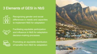 Gender Equality and Social Inclusion in Nature-based Solutions for ...