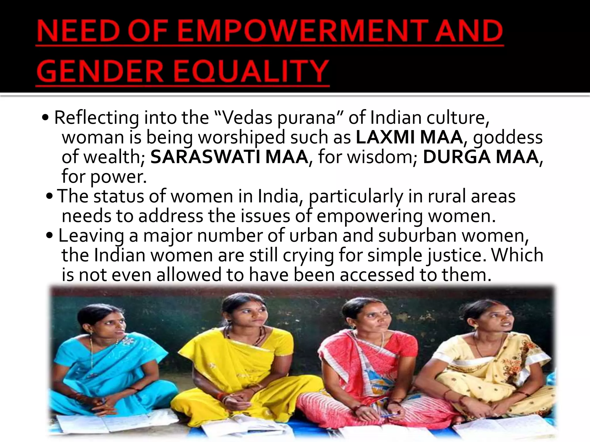 Gender equality and women empowerment | PPTX