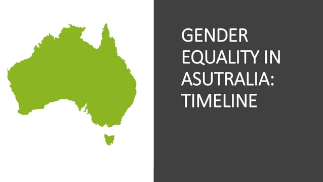Gender equality in Australia | PPT