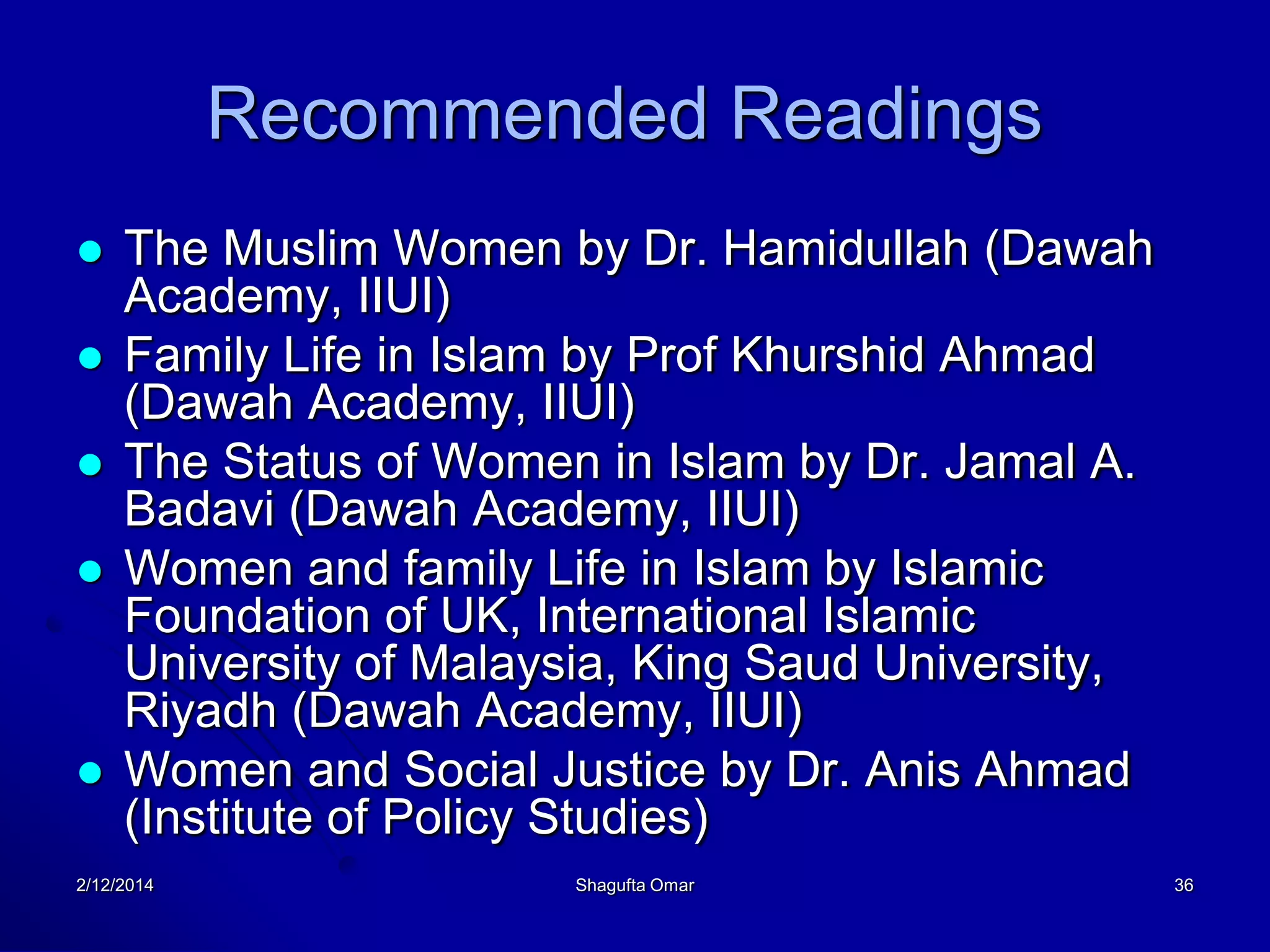 Gender equality in Islam | PDF