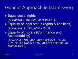 Gender equality in Islam | PDF