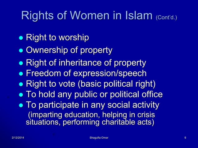 Gender equality in Islam | PDF
