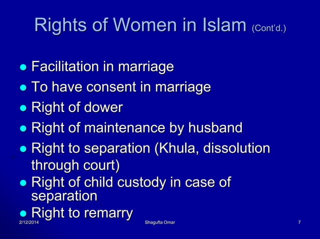 Gender equality in Islam | PDF