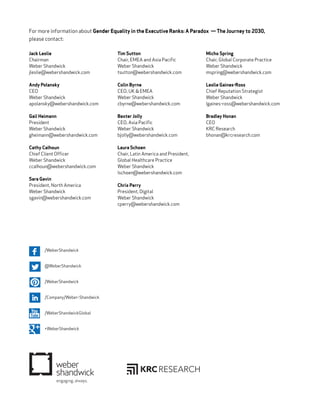 [Report] Gender Equality in the executive ranks a paradox – the journey ...