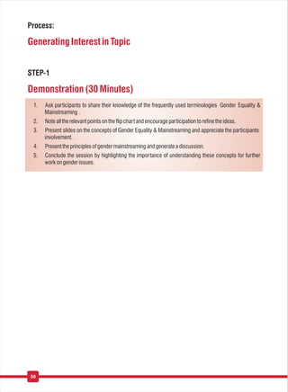 Gender equality & mainstreaming toolkit for Pakistan ILO & HRDN | PDF