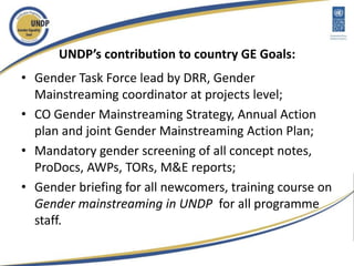 UNDP Gender Equality Seal in Europe and the CIS Region | PPTX