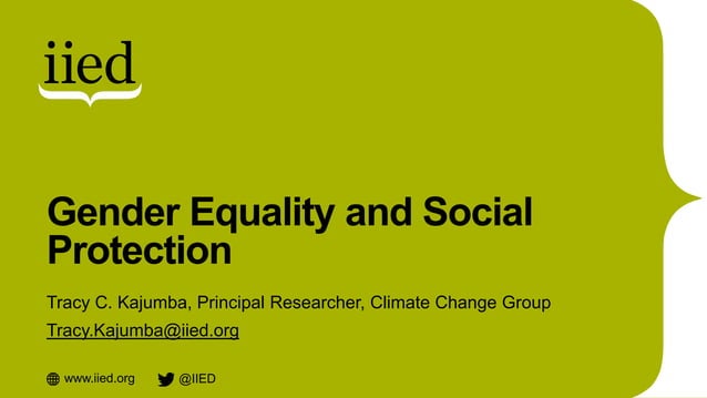 Gender equality and social protection | PPTX | Government Support and ...
