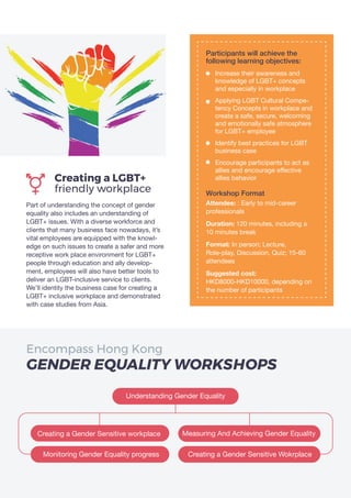 Gender Equality Workshops by Encompass HK | PDF