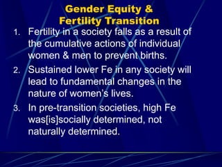 Gender Equity Contemporary Population Issue .ppt