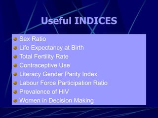 Gender Equity Contemporary Population Issue .ppt