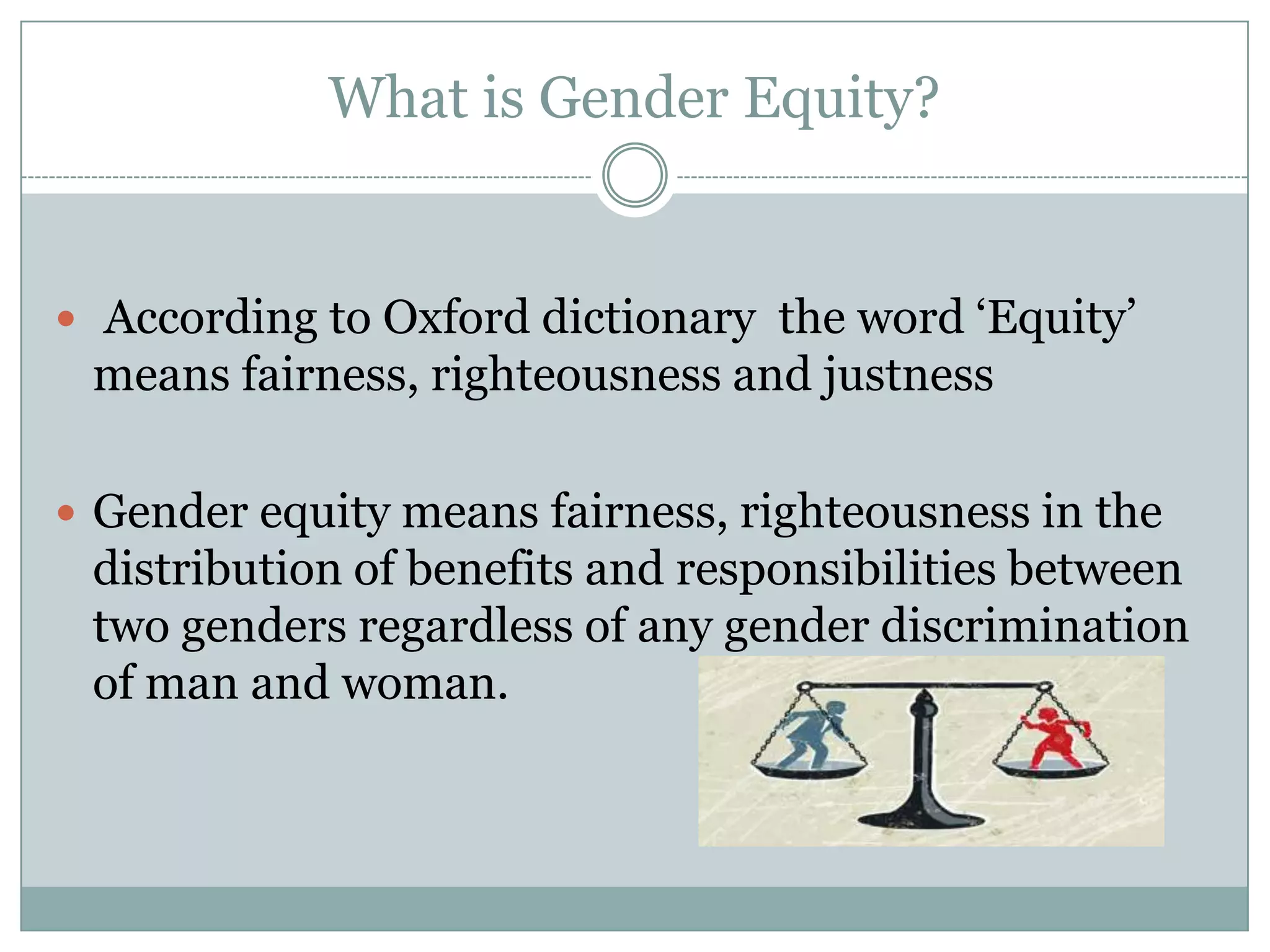 Gender Equity | PPTX