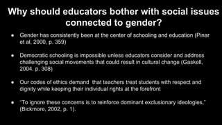 Gender in Curriculum | PDF